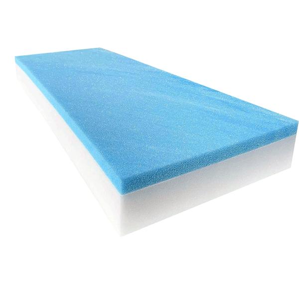 商品名:  FoamTouch 5" Height Custom Size Camper/RV bunk Mattress with Turquoise Gel Memory Foam Over Polyurethane White Foa...