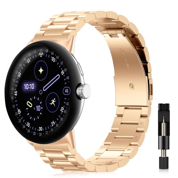 商品名:  VanHooc Metal Watch Bands Compatible with Google Pixel Watch 4 41mm/Pixel Watch 3 41mm/2/1, Stainless Steel Wristb...