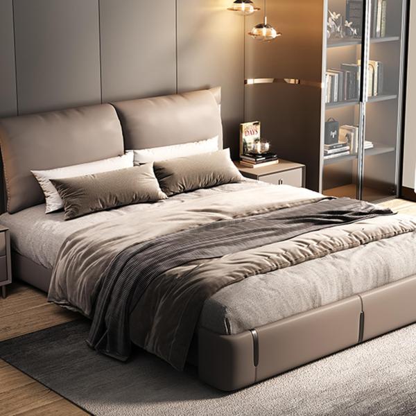 商品名:  LSIGHTUS Mid-Century Queen Size Upholstered Platform Bed Frame with Headboard and Storage Drawers Strong Wooden Sl...