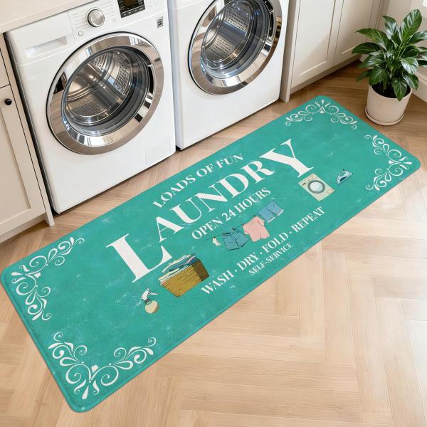 商品名:  XSYarn Washable Laundry Room Rug, 20"X59" Non Slip Laundry Mat Runner Soft Low-Pile Laundry Room Organization Farm...