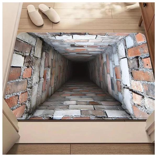 商品名:  Lanenow Optical Illusion Rug, 3D Rugs Optical Illusion Non-Slip Visual Trap Floor Mat for Indoor and Outdoor Use, ...