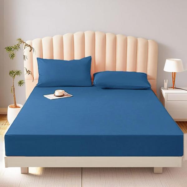 商品名:  Mattress Cover Queen Full King Twin Size Bed Soft Comfortable Solid Color Fitted Sheet Non-Slip Washable Mattress ...