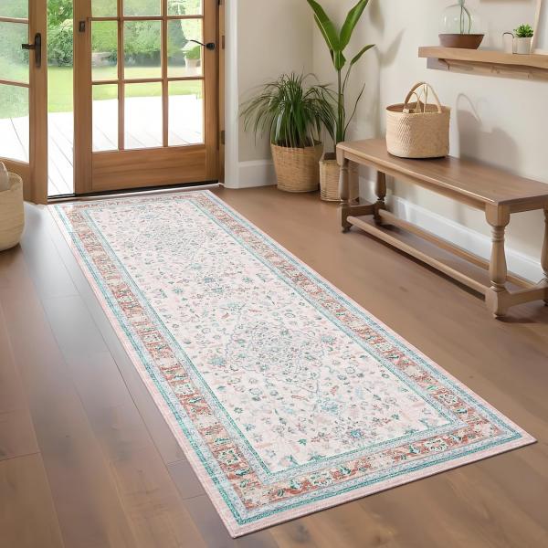 商品名:  GarveeHome Washable 2x6 Rugs for Bedroom Hallway Vintage Non Slip Runners for Hallway Kitchen Laundry Farmhouse Po...