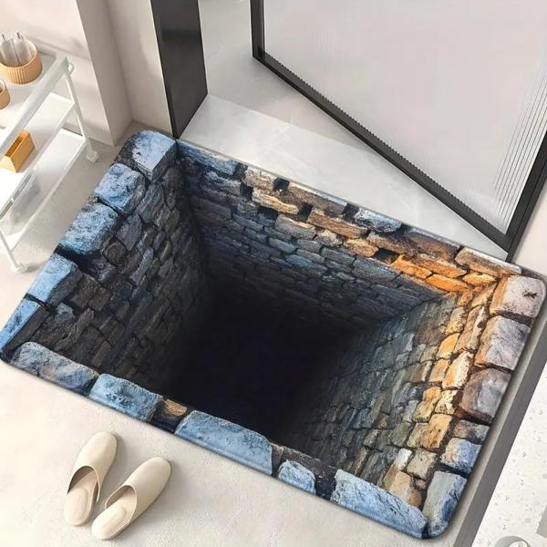 商品名:  3D Carpet Bottomless Hole Optical Illusion Area Rug, 2026 New 3D Hole Rugs, Rug That Looks Like A Holes, Non-Slip ...