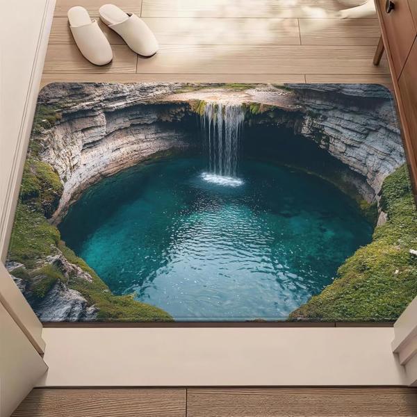 商品名:  2026 New 3D Optical Illusion Rug, Rug That Looks Like A Hole, Carpet Bottomless Hole Optical Illusion Area Rugs, N...