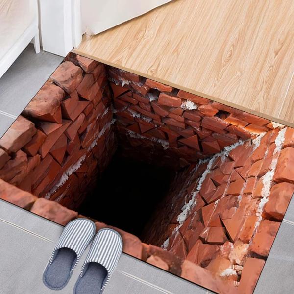 商品名:  2026 New 3D Optical Illusion Rug, Rug That Looks Like A Hole, Carpet Bottomless Hole Optical Illusion Area Rugs, N...