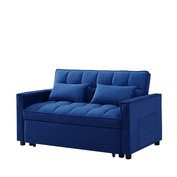 商品名:  MPOLL 3-in-1 Multi Functional Couch with 2 Pillow,54" Modern Comfortable Loveseat Sofa,Pull-Out Sleeper Sofa Bed,E...
