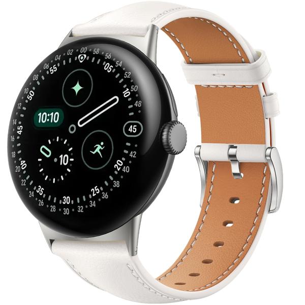 商品名: Miimall レザーバンド Google Pixel Watch 4/3 45mm用 レディース メンズ クイックリリース式 ソフトトップ イタリア スリムレザーストラップ 交換用リストバンド 調節可能なブレスレット Pixel...