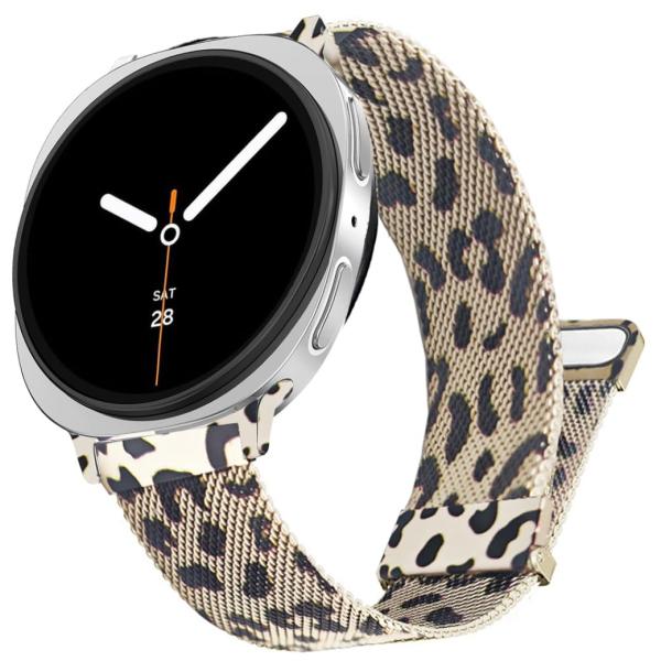 商品名: DEALELE ストラップ Samsung Galaxy Watch 8 40mm / 44mm / Classic 8 46mmに対応 ダブルマグネティックステンレススチールメタルミラネーゼループメッシュ交換用リストバンド Ga...
