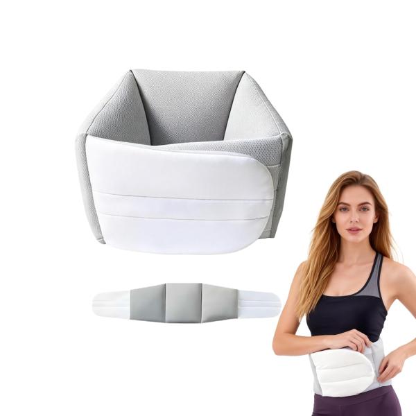 商品名: ソフトシルクコットンラップアラウンドランバークッション、360°調節可能なランバーサポート枕 睡眠と背中の痛みを緩和 ベッド、オフィス、車、横向き、うつ伏せ寝をする人のための腰サポート枕 Soft Silk Cotton Wrap...