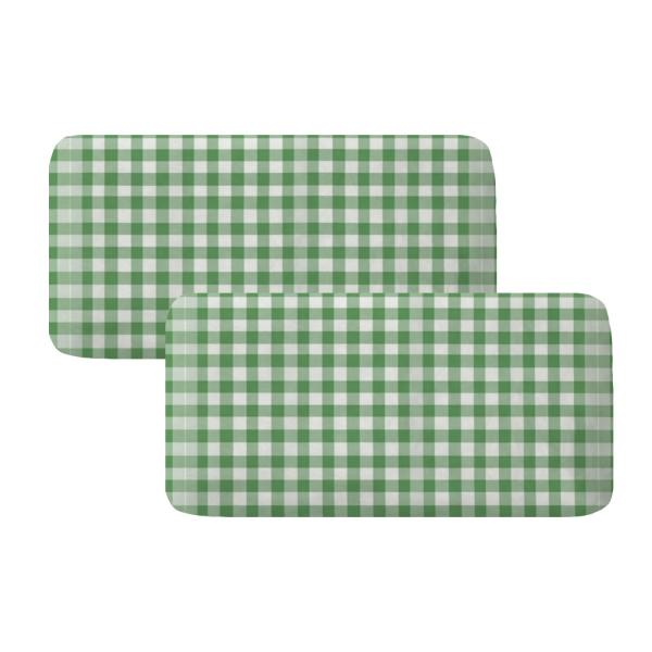 商品名:  pnyoin Soft Green White Gingham Loveseat Covers Couch Covers for 2 Cushion Couch, 2-Piece Stretch Sofa Slipcovers ...