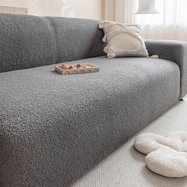 商品名:  Stretch Sofa Covers, Soft Thick Teddy Plush Anti Slip and Anti cat Scratch Simple Modern Sofa Slipcovers, Furnitur...