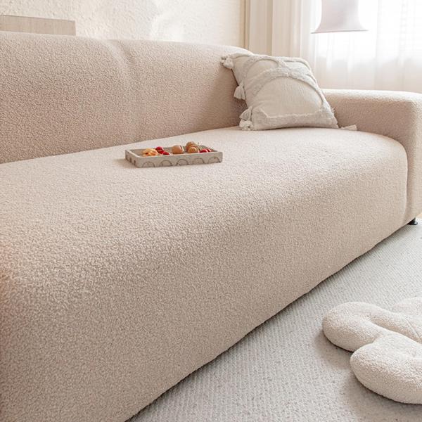 商品名:  Stretch Sofa Covers, Soft Thick Teddy Plush Anti Slip and Anti cat Scratch Simple Modern Sofa Slipcovers, Furnitur...