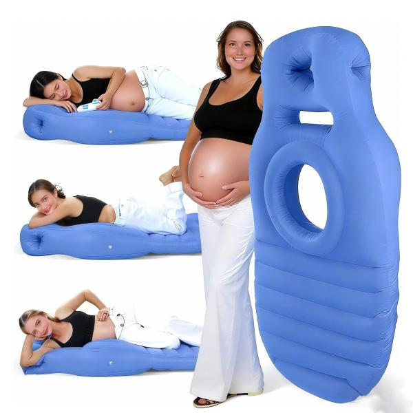 商品名:  Inflatable Pregnancy Pillows for Sleeping with Belly &amp; Head Hole Maternity Pillow for Stomach Sleepers Almohad...