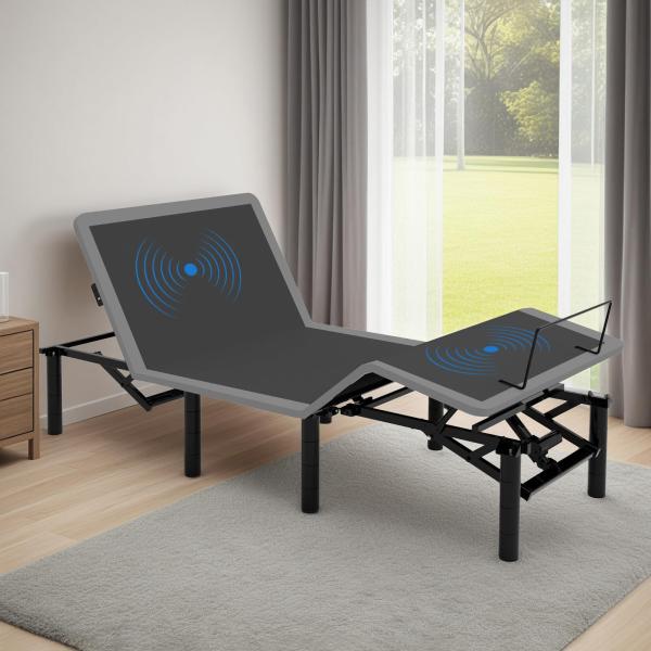商品名:  Adjustable Bed Frame with Massage and Zero Gravity Positions, Twin XL Size Steel Electric Bed Base with Remote Con...