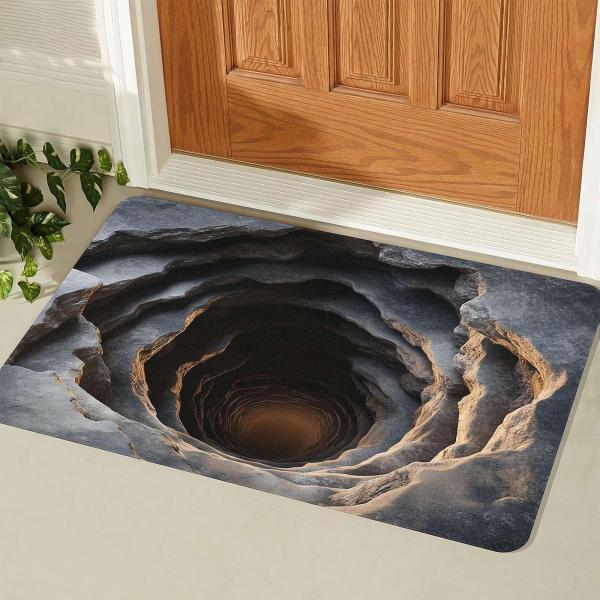 商品名:  Rugs That Look Like a Hole,2026 New 3D Hole Rug - Dog Gets Scared of 3D Carpet,Trap Optical Illusion Bottomless No...