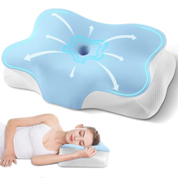 商品名:  Cervical Neck Pillow, Ergonomic Side Sleeper Pillow for Neck Support, Cooling Memory Foam Pillows for Sleeping, Co...