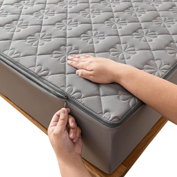 商品名:  Customizable Up Bed Sheets, Breathable Mattress Encasement Topper, Premium Zipped Dustproof Mattress Protector, Al...