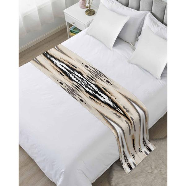 商品名:  Gehucoxee Bed Runner for Twin Size Beds, Boho Black Brown Decorative Bed Runners Scarves for Bedroom, Vintage Sout...