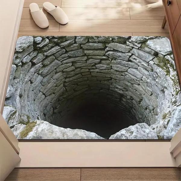 商品名:  3D Hole Rug, 2026 New Optical Illusion Rugs, Rug That Looks Like A Hole, Carpet Bottomless Holes Optical Illusion ...
