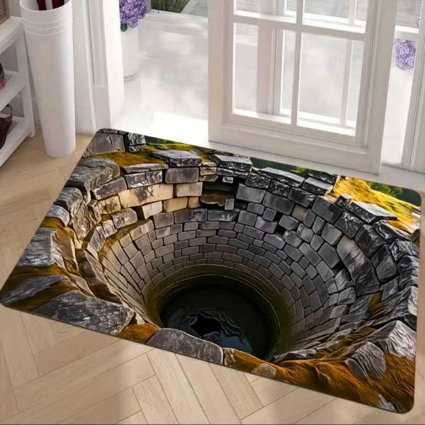 商品名:  3D Hole Rug, 2026 New Optical Illusion Rugs, Rug That Looks Like A Hole, Carpet Bottomless Holes Optical Illusion ...