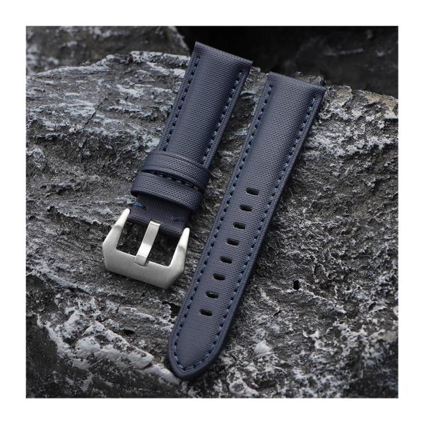 商品名:  pureza Sailcloth 20mm 22mm 24mm 26mm Watch Band Premium Sailcloth Strap Waterproofing Soft Nylon Quick Release Bra...