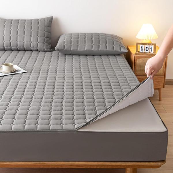 商品名:  Zipped Mattress Protector Double Bed Single King Small Super Mattress Encasement Customizable Quilted Bed Sheets Z...