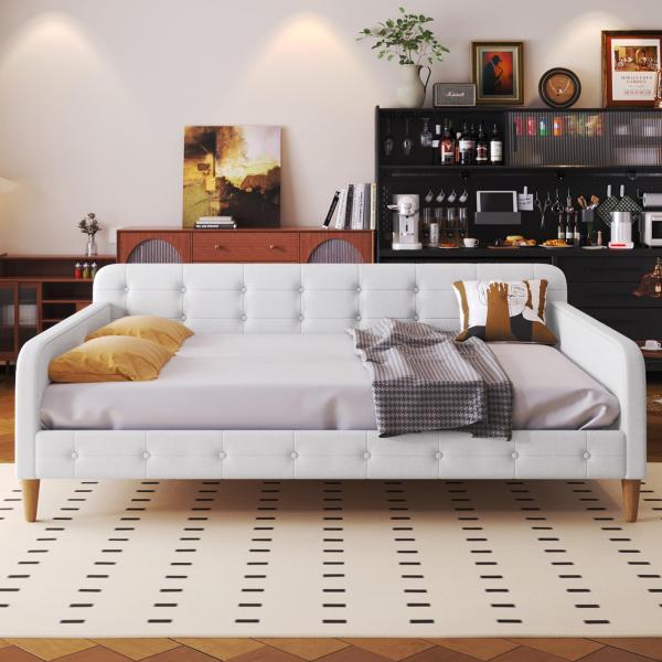 商品名:  Harper &amp; Bright Designs Full Size Upholstered Daybed with Wooden Slats Supports, Modern Sofa Bed Frame for Liv...