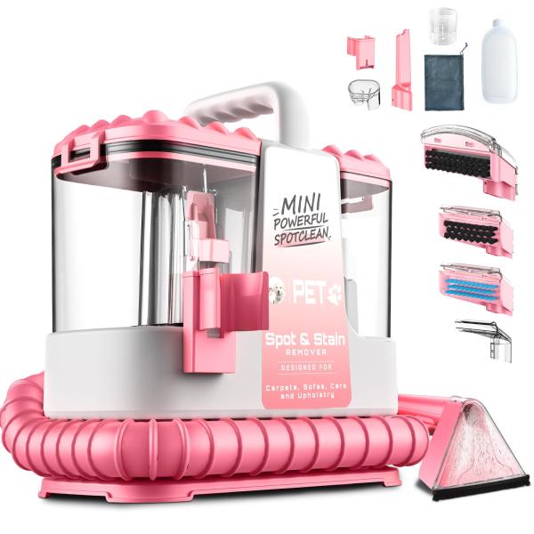 商品名: 室内装飾クリーナーマシン、20Kpaポータブルカーペット&amp;室内装飾スポットクリーナーマシン、カーペット、ペット、階段、カーシート、カウチのディープステインクリーニング 5つのクリーニングツールとクリーニングソリューション付...