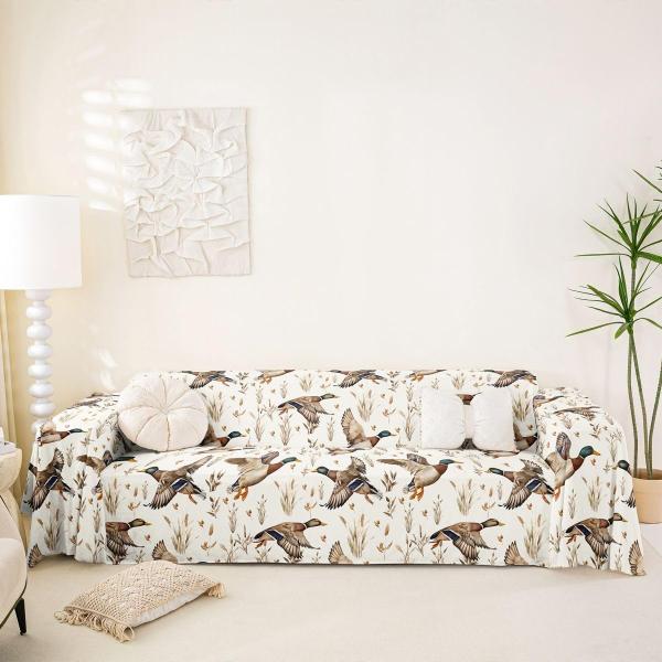商品名:  Erosebridal Rustic Mallard Duck Couch Cover Hunting Ducks Sofa Cover Farmhouse Animal Couch Protector Flying Bird ...