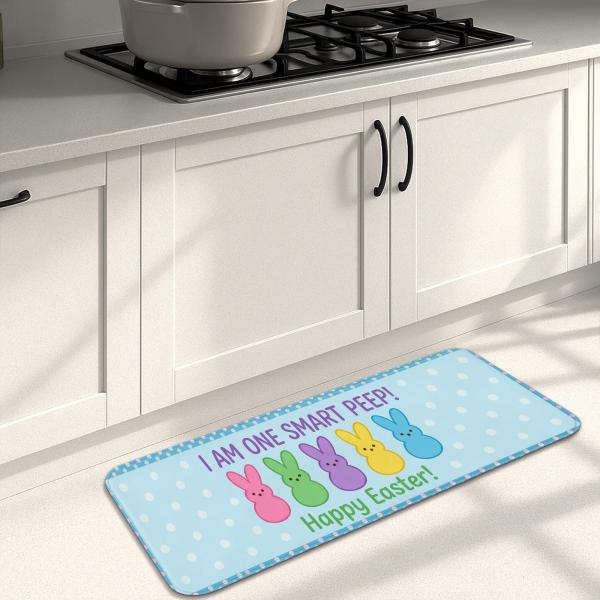 商品名:  Spring Bunny Kitchen Mats for Floor, Colorful Cute Peep Design Soft Mats, Easter Cushioned Comfort Washable Non Sl...