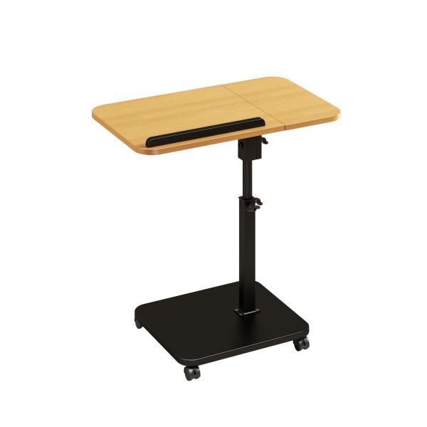 商品名:  GarveeHome C Table End Table Adjustable Height, 180°Swivel TV Tray Table for Small Spaces, Side Tables with Wheels...