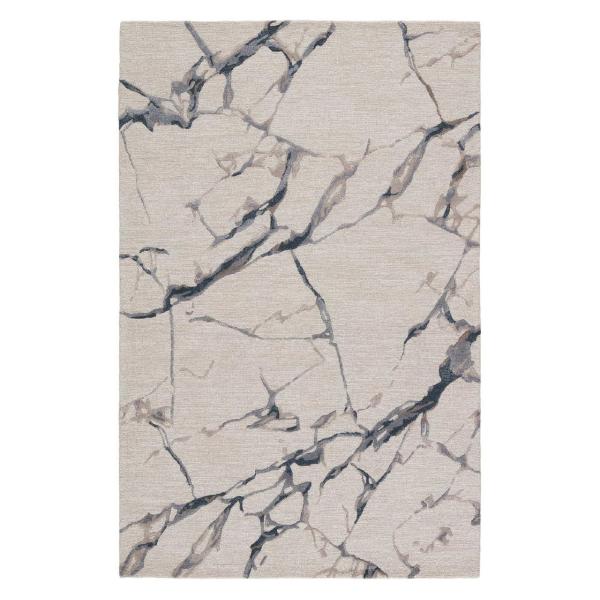 商品名:  AADI RUGS Modern Blue Marble Abstract Area Rug 9x12 ft | Luxury Hand Tufted Grey Designer Carpet for Living Room B...