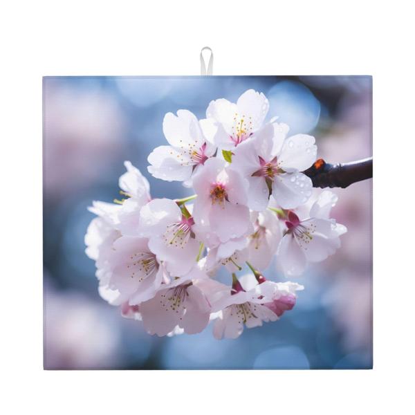 商品名:  Poezjzw Japanese National Flower Printed Dish Drying Mats Counter Absorbent Reversible Kitchen Countertop Protecto...