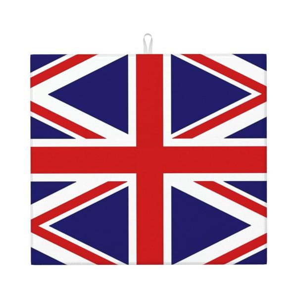 商品名:  Phayah Uk Flag Pattern Dish Drying Mat For Kitchen Counter Absorbent, Aesthetics Kitchen Decor 18"X16"ブランド: PHAYAH...