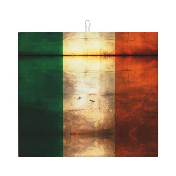 商品名:  Phayah Irish Flag Pattern Dish Drying Mat For Kitchen Counter Absorbent, Aesthetics Kitchen Decor 18"X16"ブランド: PHA...