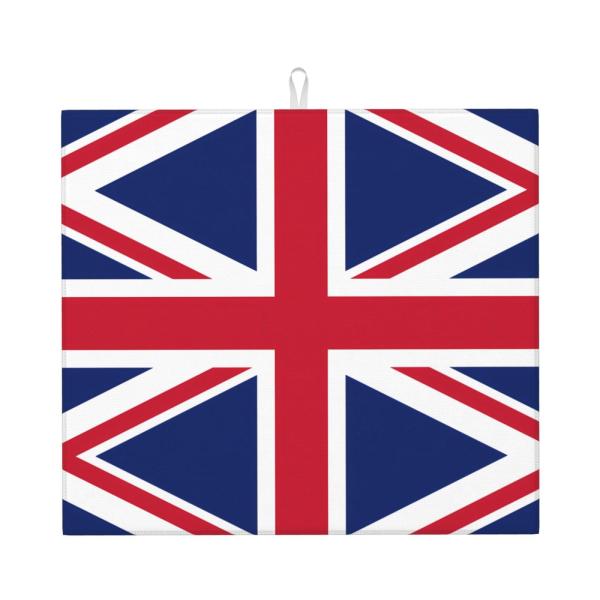 商品名:  Phayah British Flag Pattern Dish Drying Mat For Kitchen Counter Absorbent, Aesthetics Kitchen Decor 18"X16"ブランド: P...