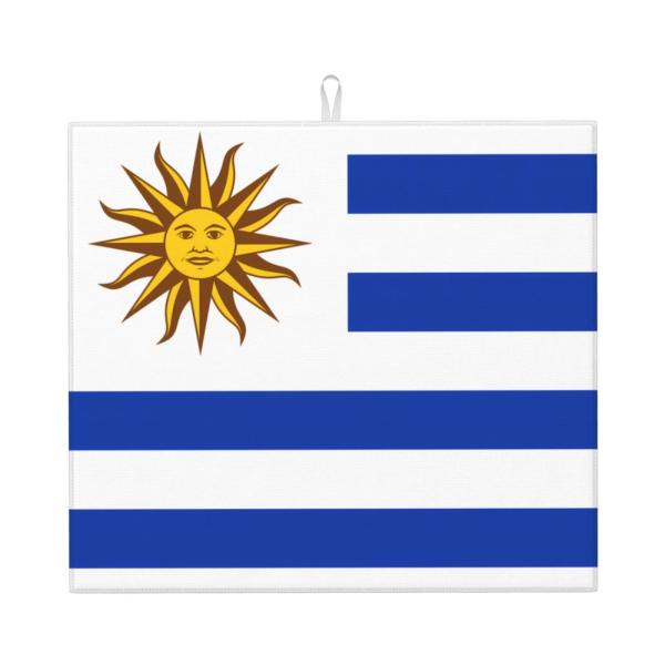商品名:  Phayah Flag Of Uruguay Pattern Dish Drying Mat For Kitchen Counter Absorbent, Aesthetics Kitchen Decor 18"X16"ブランド...