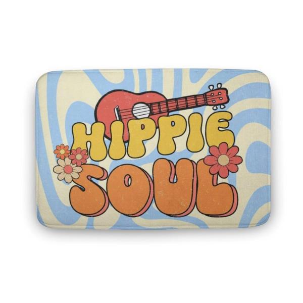 商品名:  Hippie Soul, Camping, Hippie Girl Carpet, Bohemian Girl,Funny Doormat, Home Decor, Welcome Mat,Indoor Doormat,Fron...