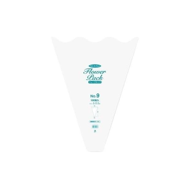 ※商品のパッケージは予告なく変更する場合がございます。花束用の筒状フィルムです。生産者はもちろん直売所、ちょっとした花束をご自身で作ってみては上部がウエーブ状にカットされています。●高さ５４０X巾ｂ４００X巾a６０　（ｍｍ）