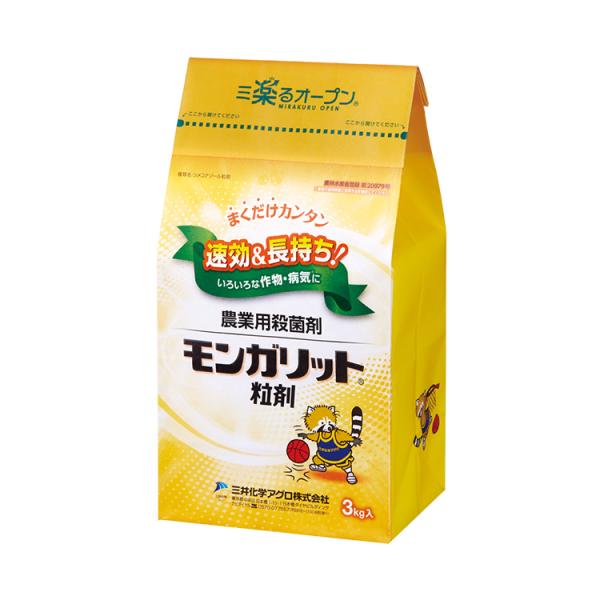 ■登録番号第20979号■有効成分 シメコナゾール・・・1.5%■その他化管法該当成分 −■性状 類白色細粒■毒性 普通物■特長●稲の紋枯病・疑似紋枯症・稲こうじ病・墨黒穂病・穂枯れ、ねぎの黒腐菌核病・小菌核腐敗病・黒穂病・白絹病などに有効...