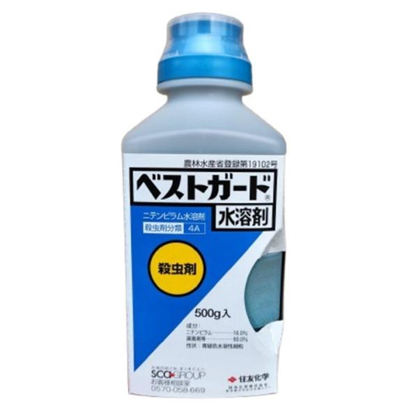 商品のパッケージは予告なく変更することがあります。■登録番号第19102号■有効成分ニテンピラム・・・10.0％■特徴●ベストガードはクロロニコチニル（ネオニコチノイド）系殺虫剤です。　高い浸透移行性とトランスラミナー効果を兼ね備え、カメム...