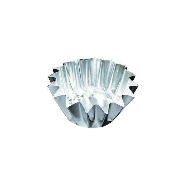 しっかりとした厚みのあるホイルケースです。お料理の盛り付けの他、焼き菓子などに型なしでお使いになれます。サイズ：底φ約30×H30mm入り数：500枚材質：アルミ