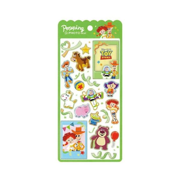 ポッピングフォトシール トイストーリー 立体シール ぷっくりシール 3Dシール コレクション デコレーション オシャレ 限定 シル活