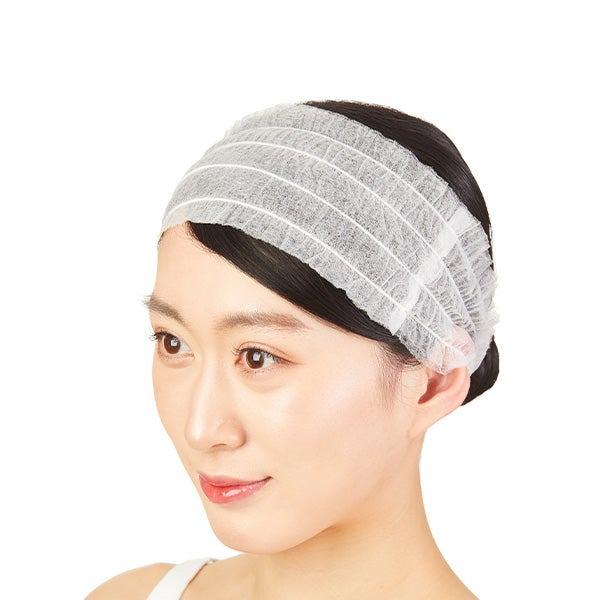 【特徴】不織布タイプの使い捨てヘアターバン【商品説明】フェイシャル時の髪留めとして活躍！1枚ごとの個包装なので衛生的で安心な使い捨てタイプです。【仕様】■数量：50枚■素材：不織布■サイズ：フリー【製造国/原産国】中国製【関連キーワード】[...