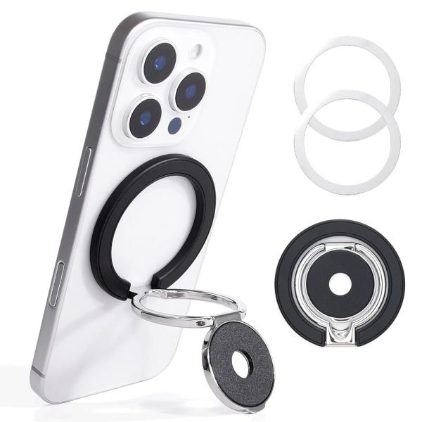 【Magsefe対応スタンド】iPhone12に初めて搭載されたマグネットを利用したマグセーフ機能。磁力でピタッと吸い付くようにグリップを装着することが出来ます。iPhoneだけでなく対応した機種、ケースなら装着可能ですので、お持ちの機種、...