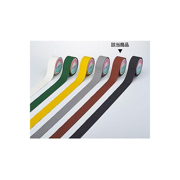 階段、スロープなどの滑りやすい箇所や危険を伴う作業場でのスリップを防ぐテープです。[サイズ]50mm幅×5m、厚み1mm