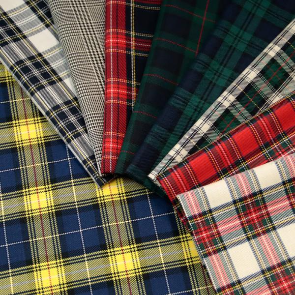 生地は50cm単位での販売になります。ゆうパケット便(メール便)での発送は2m(購入数４)まで。商品コード：008-33-sj1648W幅 ロイヤルタータン／先染生地生地幅144cm／綿100％先染生地ブリティッシュ調のトラッドなチェック柄...