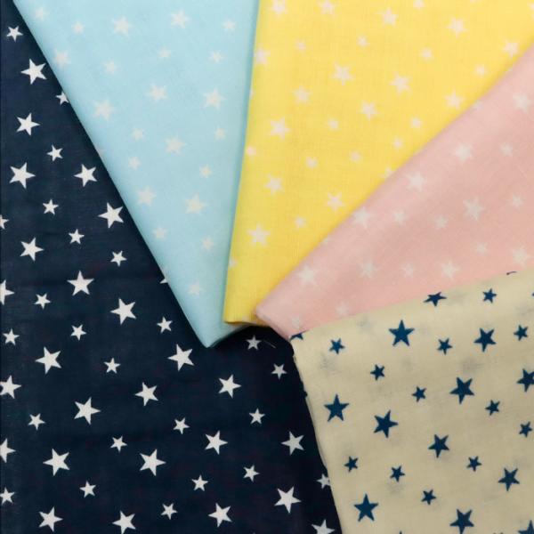 生地は50cm単位での販売になります。ゆうパケット便(メール便)での発送は2.5m(購入数５)まで。商品コード：009-18-sa1557Little Star メルマガ商品／ダブルガーゼ生地生地幅108cm／綿100％ダブルガーゼ生地※メ...