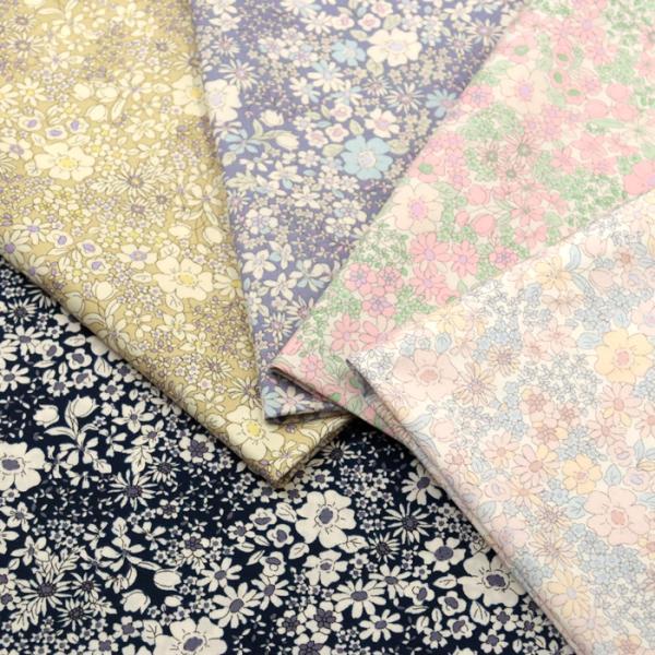 生地は50cm単位での販売になります。ゆうパケット便(メール便)での発送は4.5m(購入数９)まで。商品コード：055-15-ka1472Sofi Flower／ブロード生地生地幅110cm／綿100％ブロード生地女の子の名前のついたエレガ...